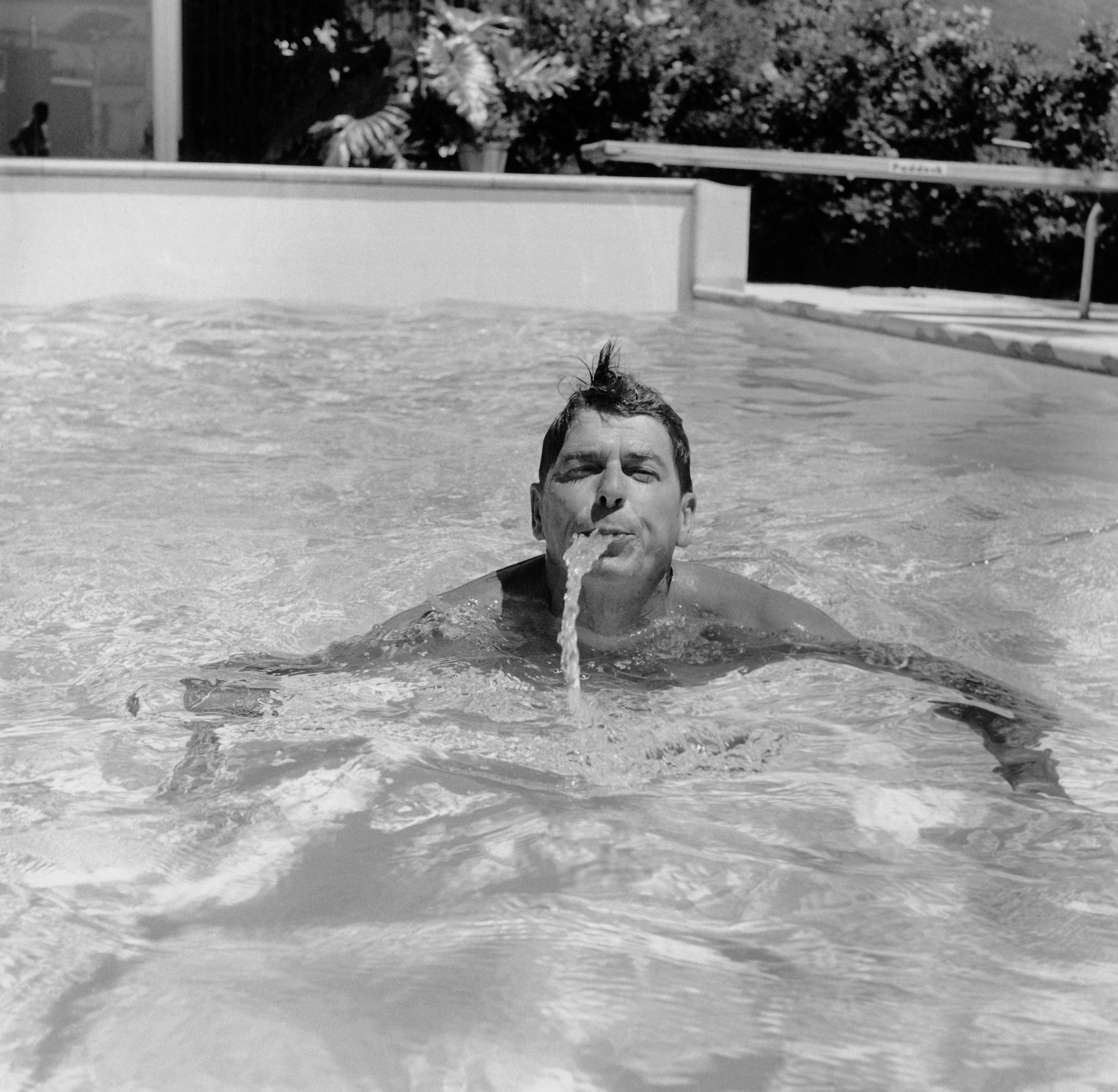 Ronald Reagan Swimming - Limited Edition Print – Globe Entertainment ...